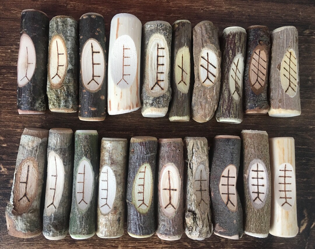 Chunky Mini Celtic Tree Ogham Staves Super-cute, Only Four Sets ...
