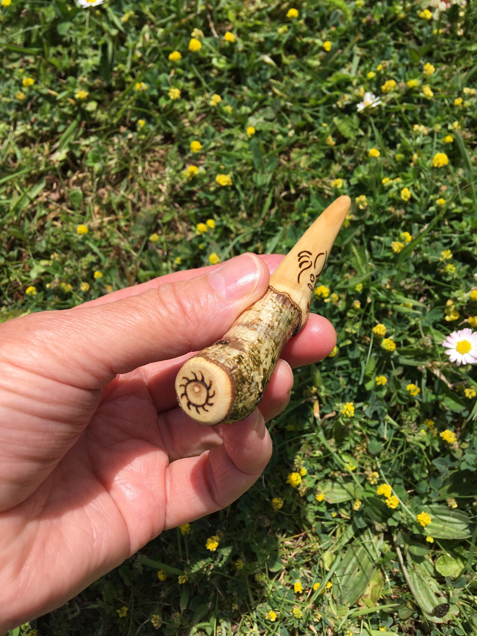 Hazel Wood Keppen hand Carved in Dorset Pagan Warden of | Etsy