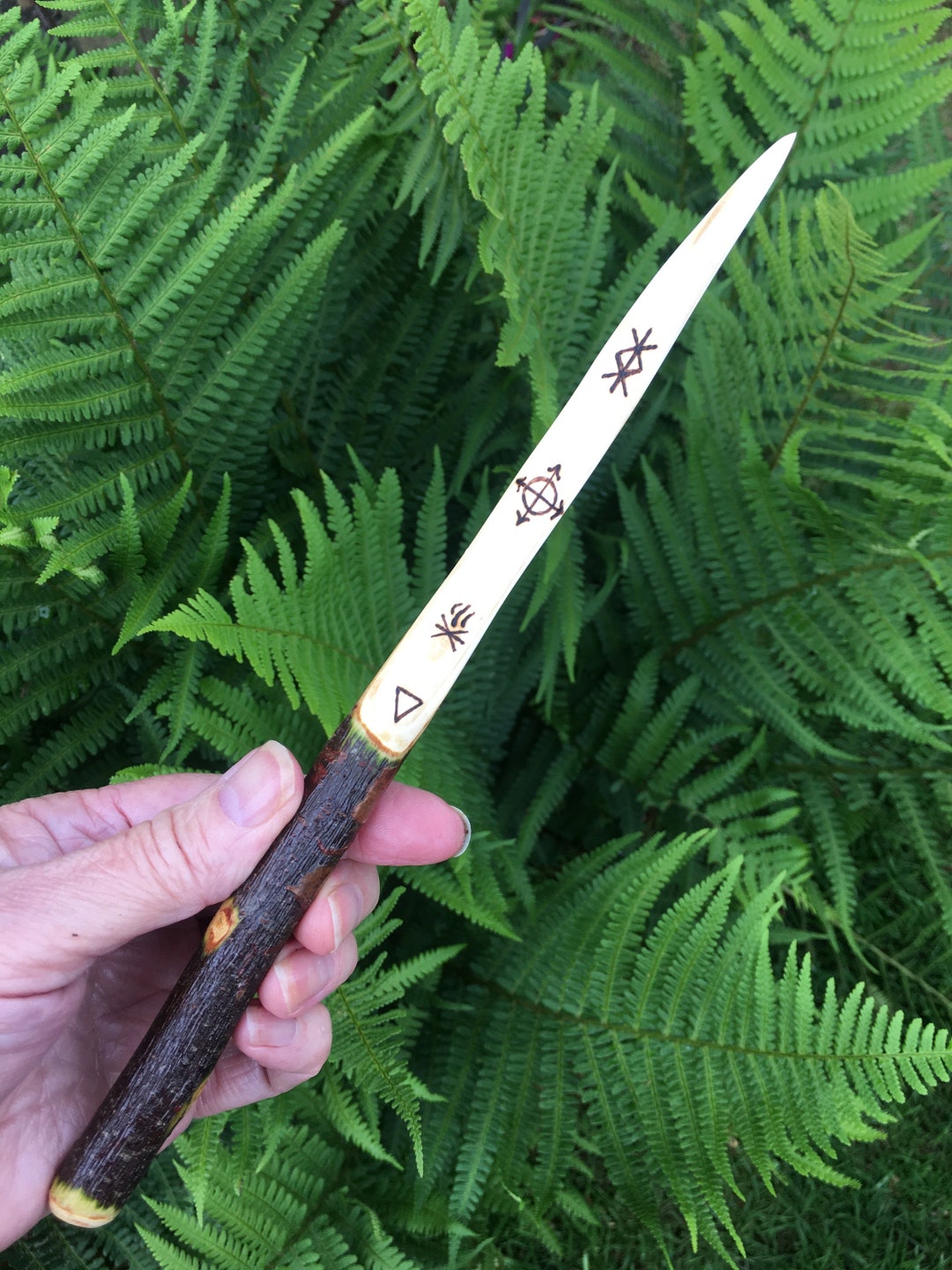 Blackthorn Wood Athame Eye of Horus the Crone Goddess Abundance and ...