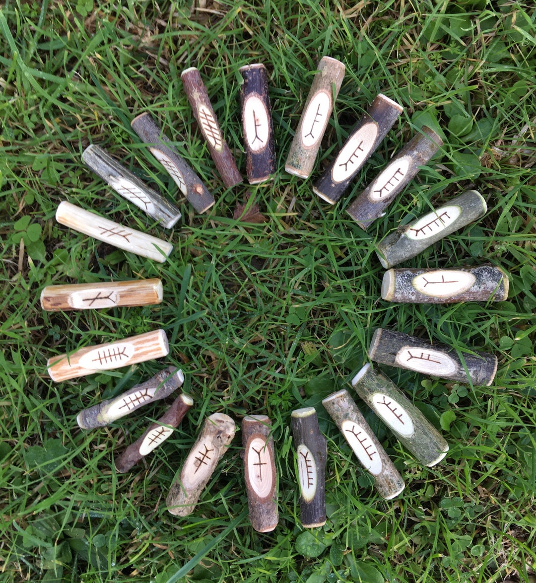 Mini Celtic Tree Ogham Staves Full Set of 20, Each From Its ...