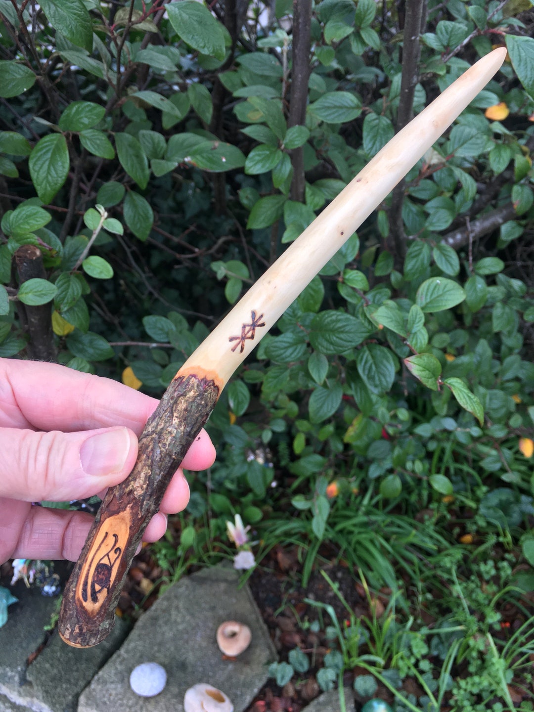 Blackthorn Wood blasting Rod Wand Mother Goddess Abundance and ...