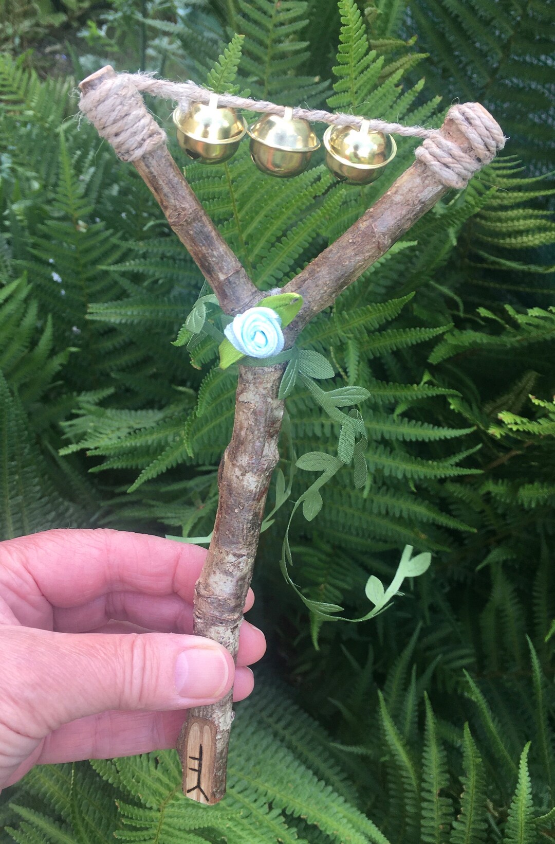Oak Wood Fairy Healing Spirit Rattle/shaker With Gentle Tinkling Sound ...