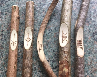 Long Celtic Tree Ogham Staves for Divination Made With | Etsy