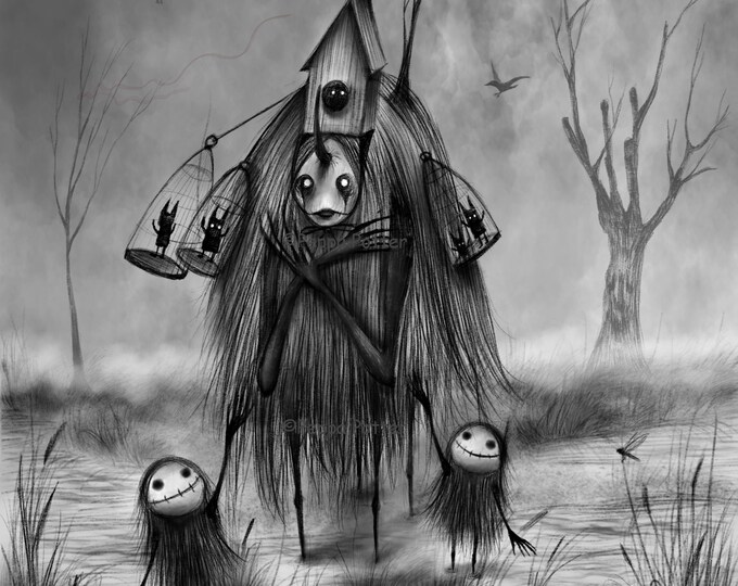 Creatures of the Bog Art Print 8 X 10 Inch - Etsy