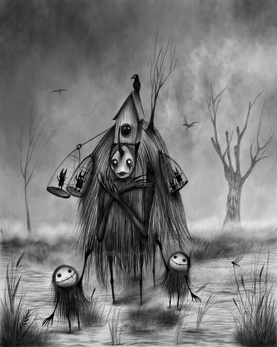 Creatures of the Bog Art Print 8 X 10 Inch | Etsy