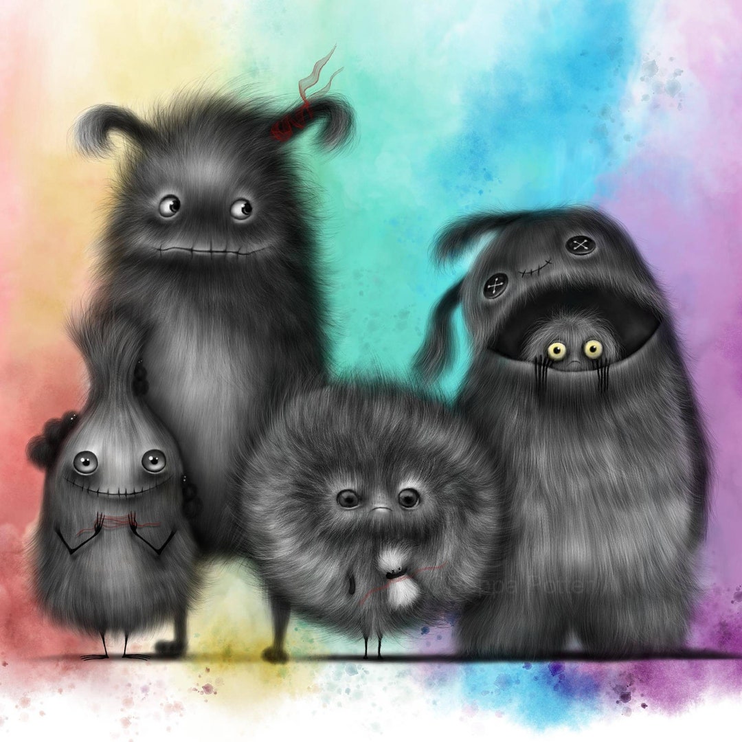 Creature Friends - Art Print | 8 X 10 Inch - Etsy