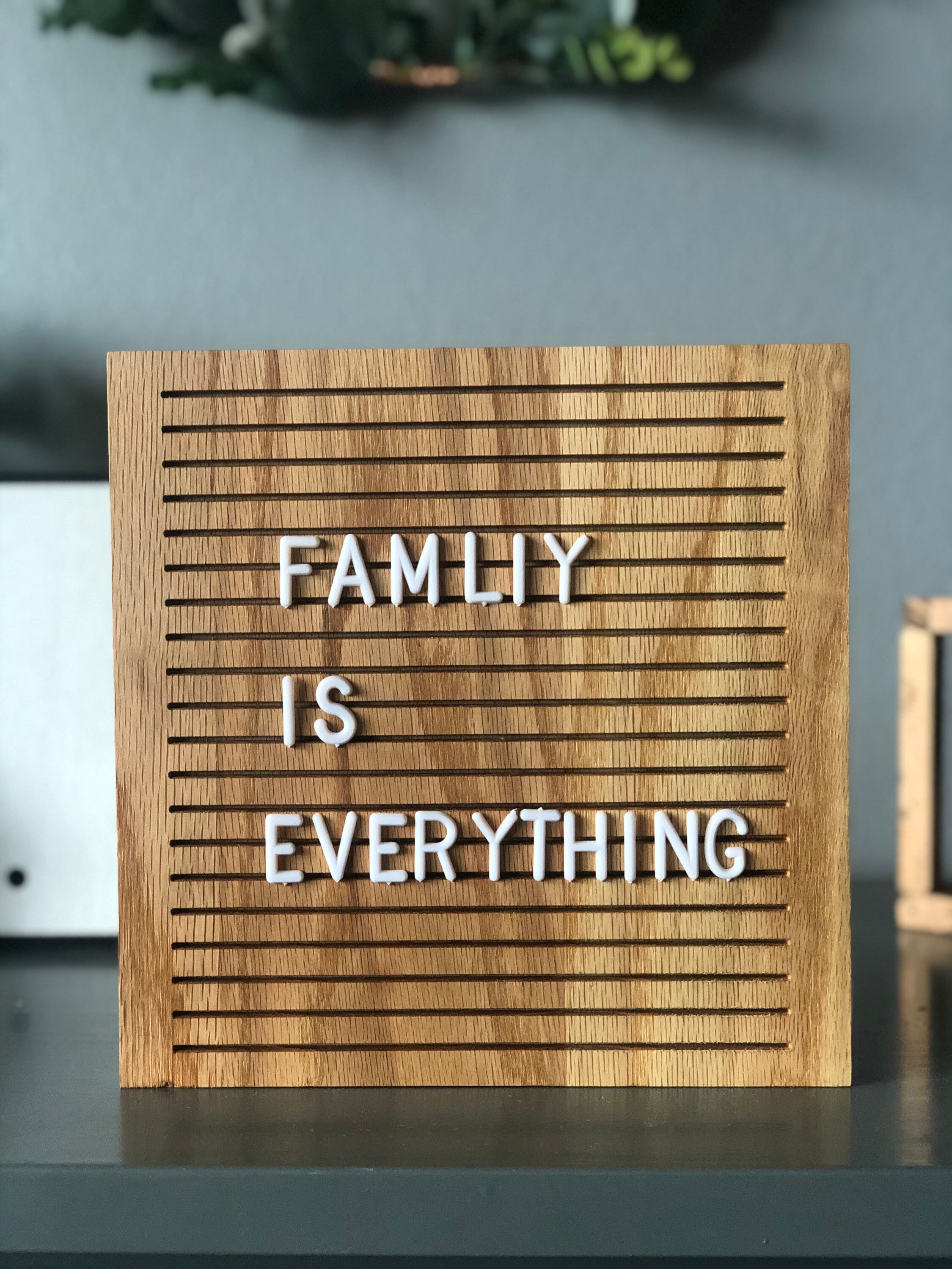 Oak Letter Board | 8x8, Includes Letters & Emojis - Etsy