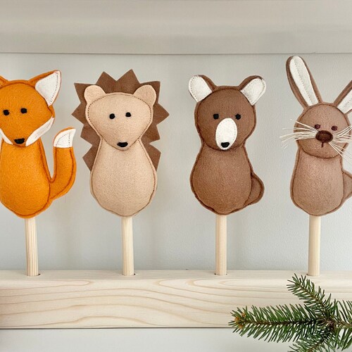 New Forest Friends Mix and Match Puppets for Mimiki Puppet - Etsy