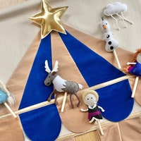Woodland Puppet Theater, Paper Puppet Theater, DIY Kids Paper Craft ...