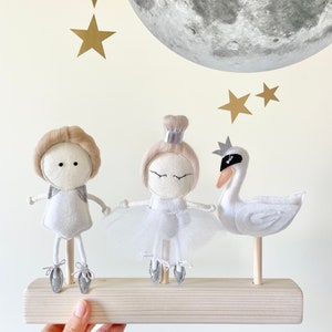Swan Lake Ballerinas Puppets Set for Ballet Lover Designed for Mimiki ...