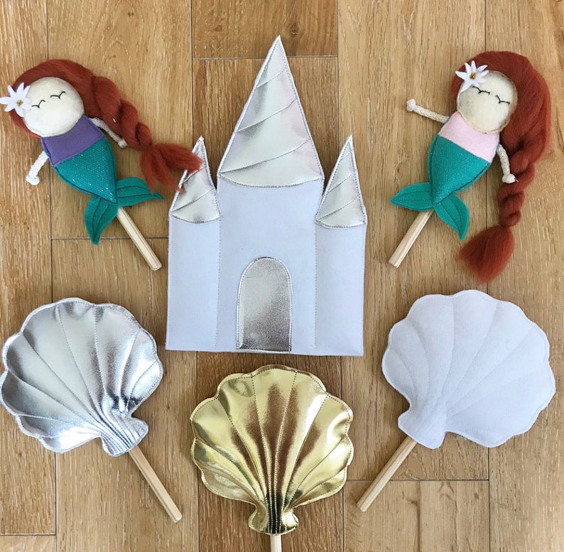 Mix and Match Mermaid puppets set by MIMIKI | Etsy