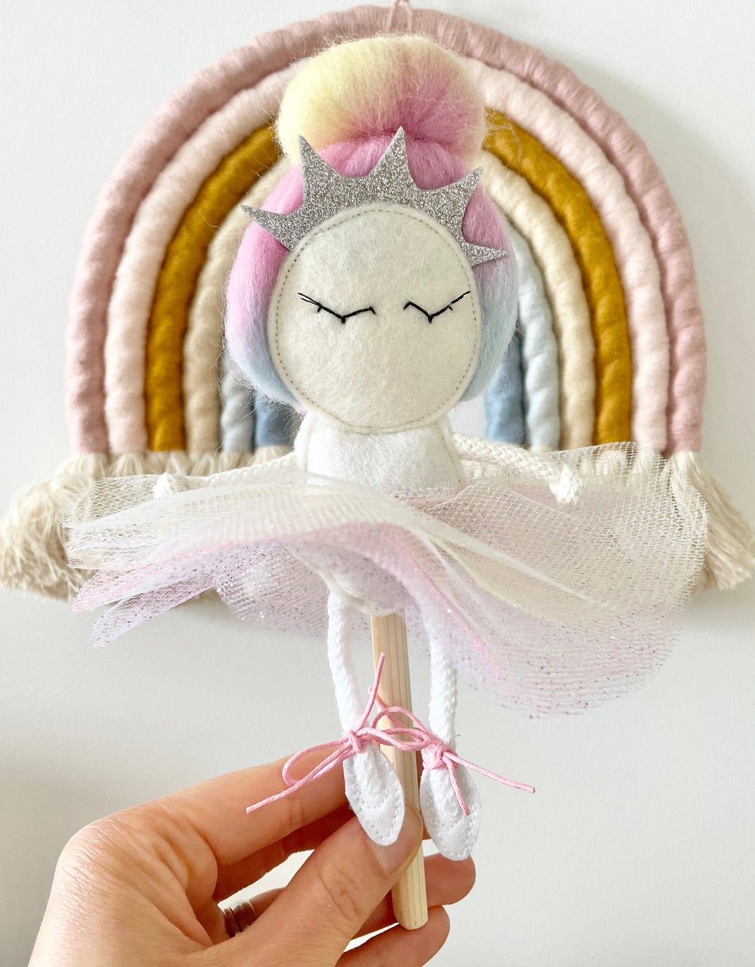 Rainbow Ballerina Puppet for Mimiki Puppet Theatre - Etsy