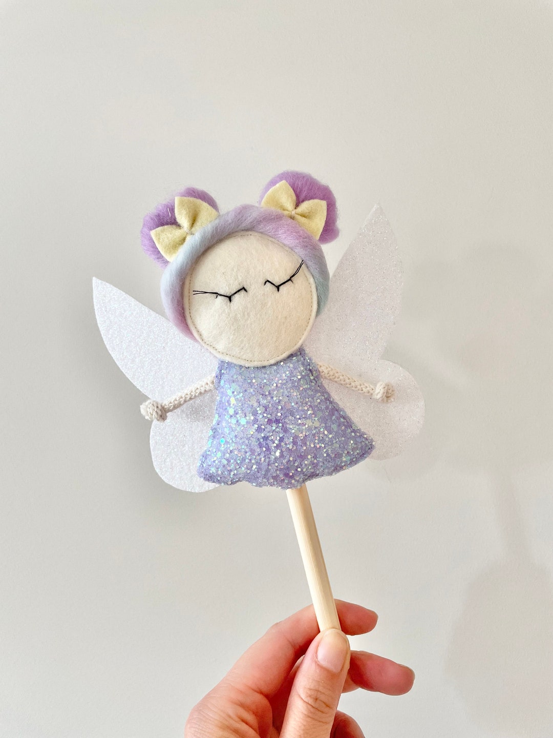 Lila Glitter Fairy Puppet for Mimiki Puppet Theatre - Etsy