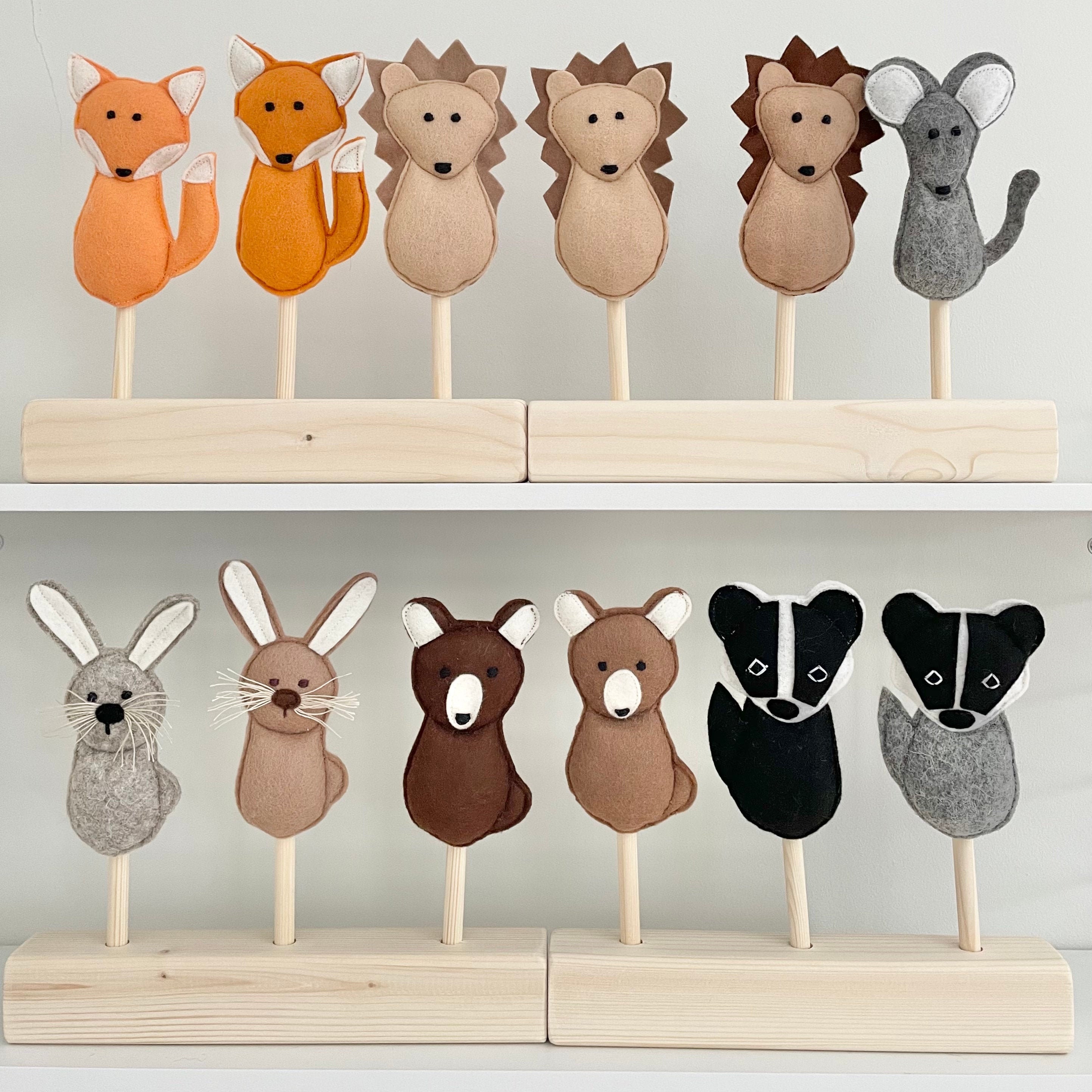 New Forest Friends Mix and Match Puppets for Mimiki Puppet - Etsy