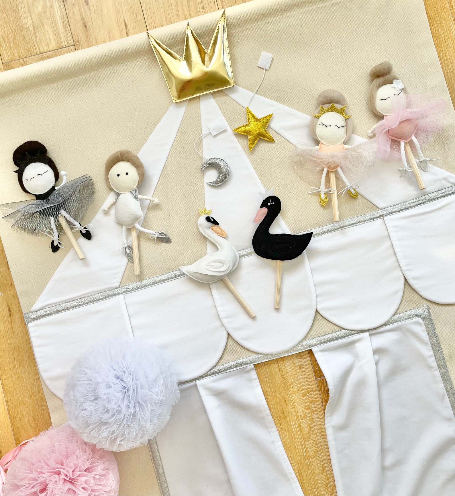 Black Ballerina Puppet for Mimiki Puppet Theatre - Etsy