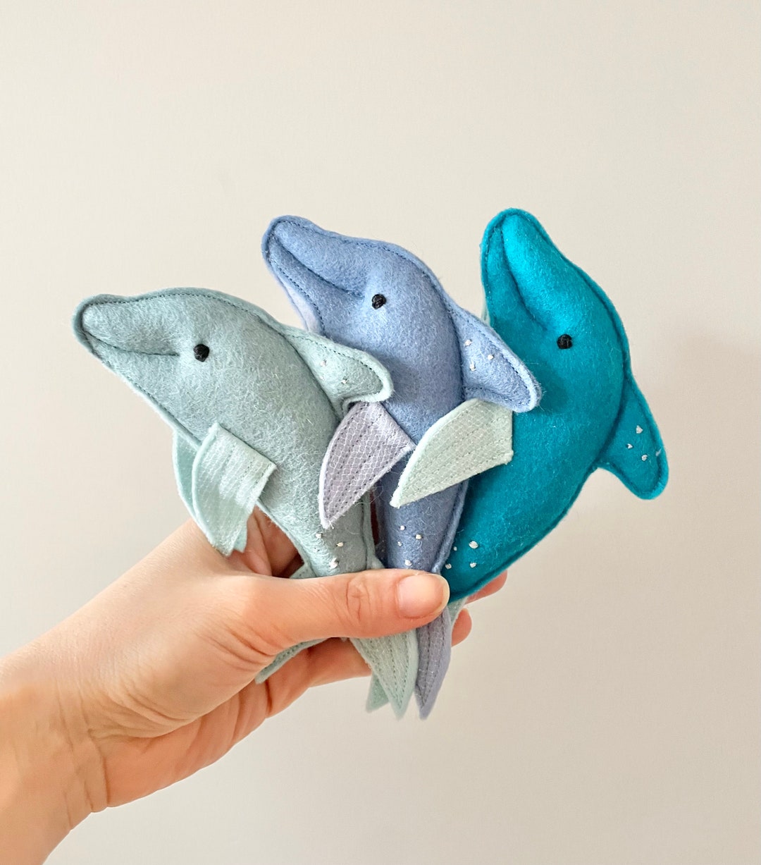 Dolphin Decoration / Puppet / Hanger / Cake Topper - Etsy