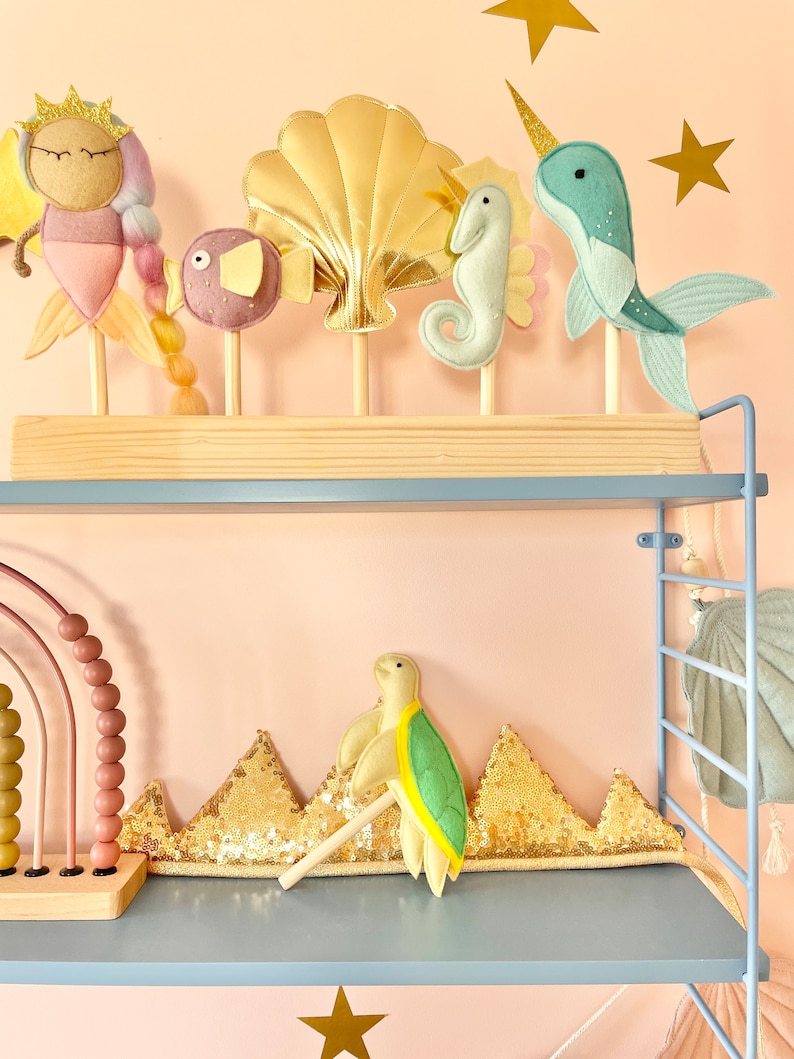 Sea Turtle Decoration / Puppet / Hanger / Cake Topper - Etsy