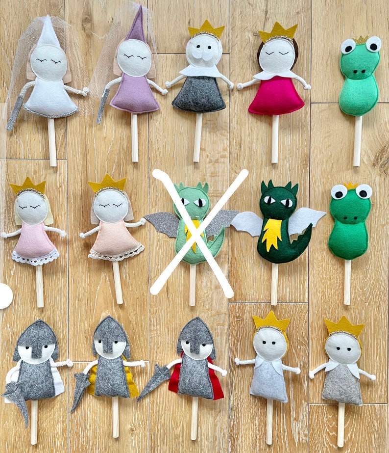 New Fairy Tale Mix and Match 4-puppets Set for Mimiki Puppet - Etsy