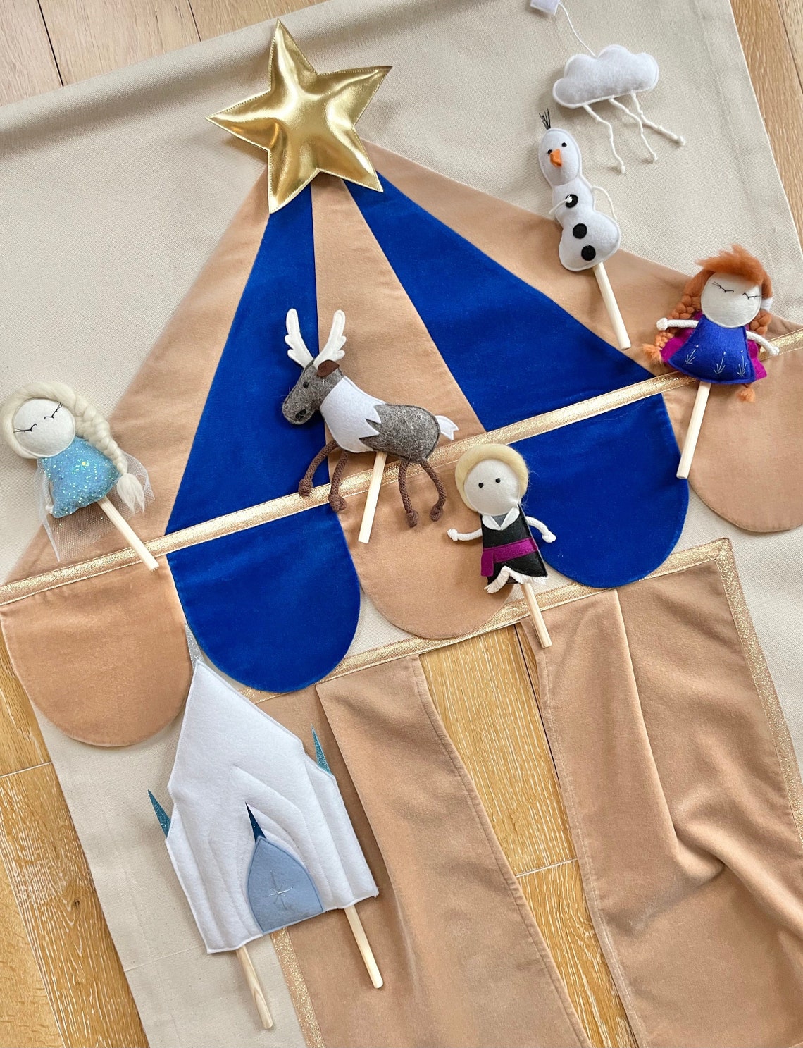 Winter Story Puppets for Mimiki Puppet Theatre | Etsy