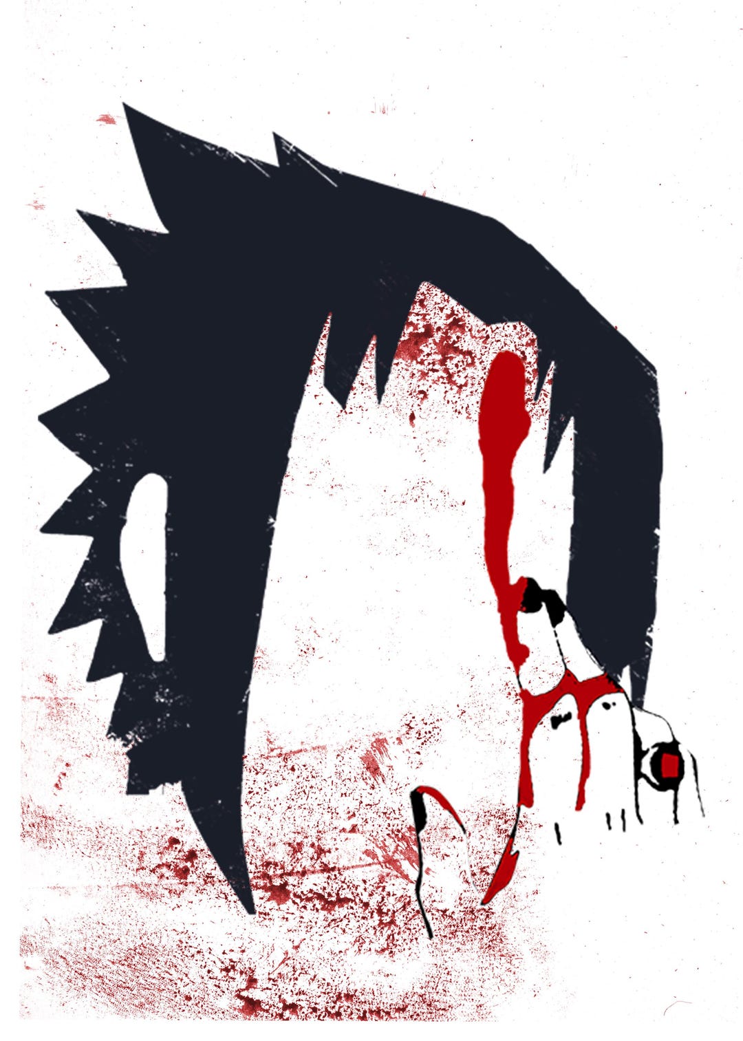 Print Digital Itachi-sasuke Blood Spatter Art - Etsy