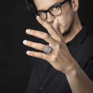 Engraved Sterling Silver Men's Ring | Custom Jewelry Gift for Him ...