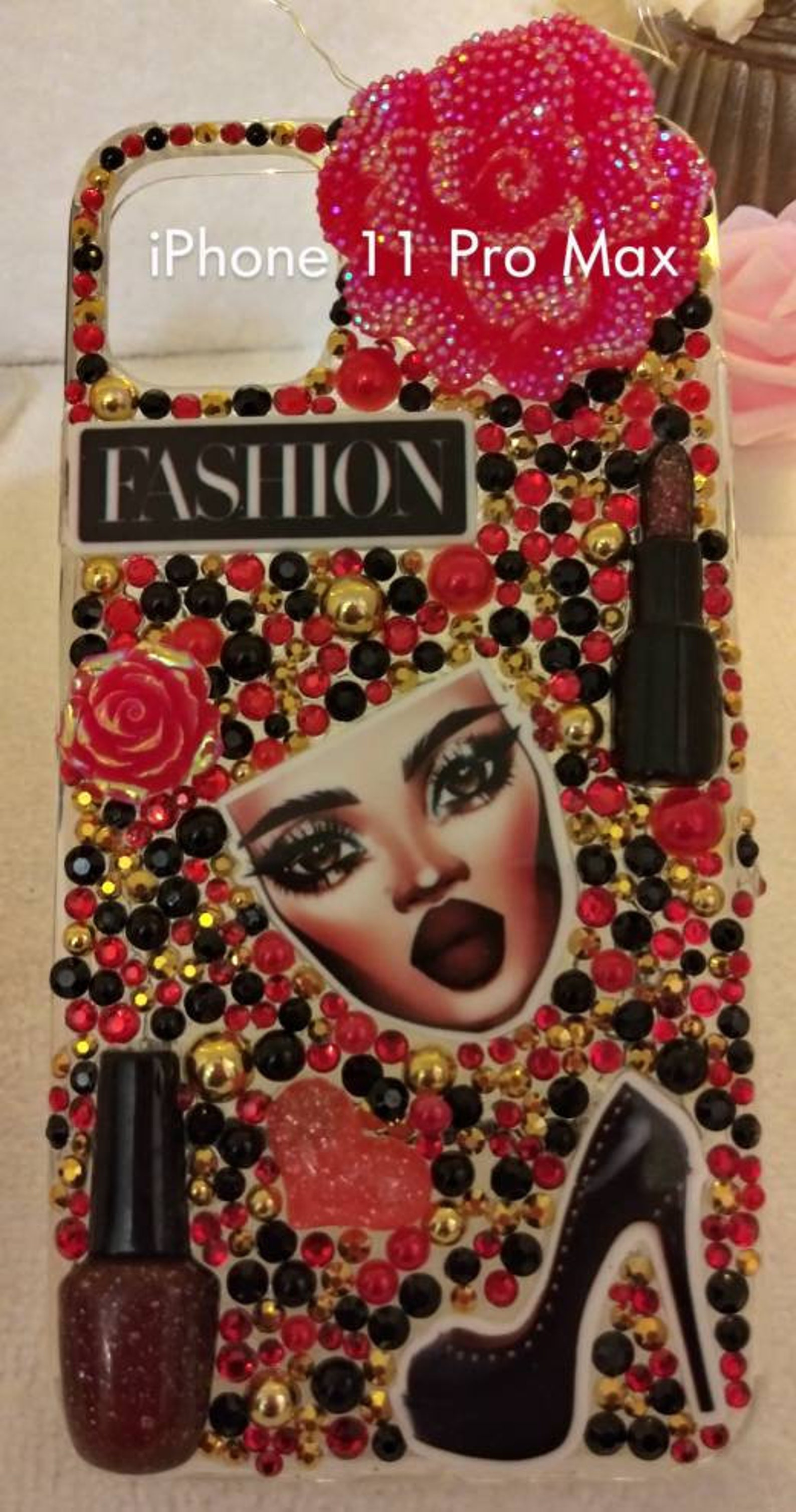 Blinged Out Phone Case: Custom Made to Order - Etsy