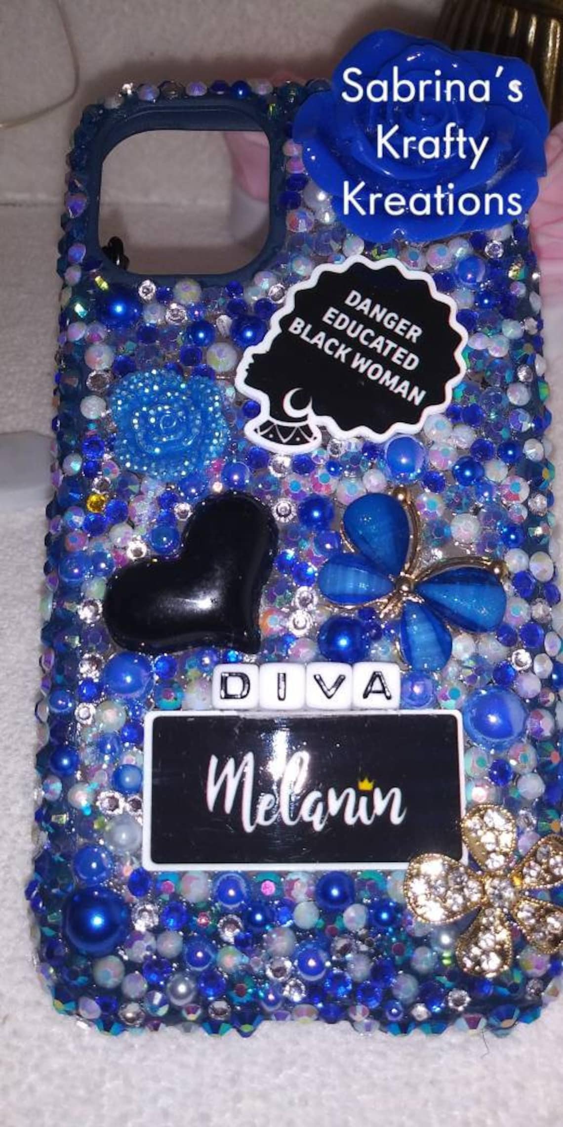 Blinged Out Phone Case: Custom Made to Order - Etsy