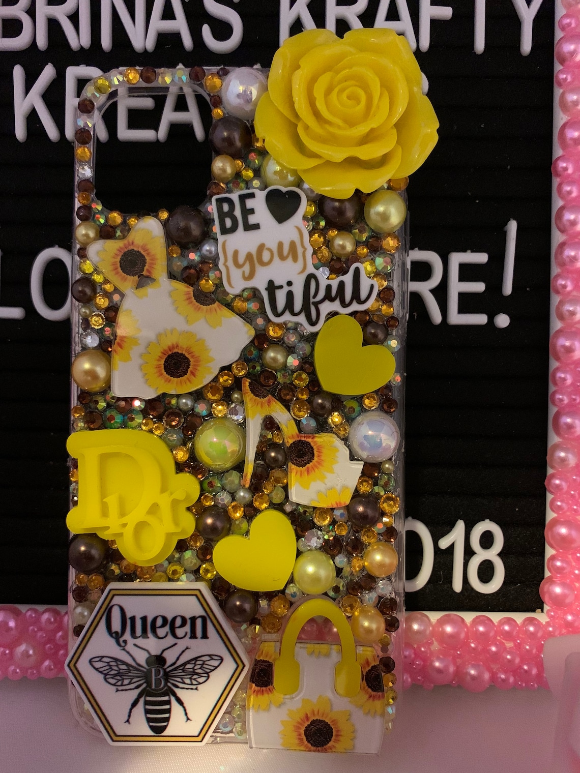 Blinged Out Phone Case: Custom Made to Order - Etsy