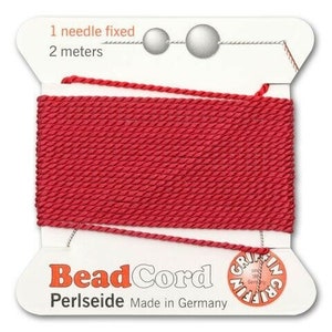 1.02mm Silk Cord - Size 14 Griffin Silk Thread With Needle, for ...