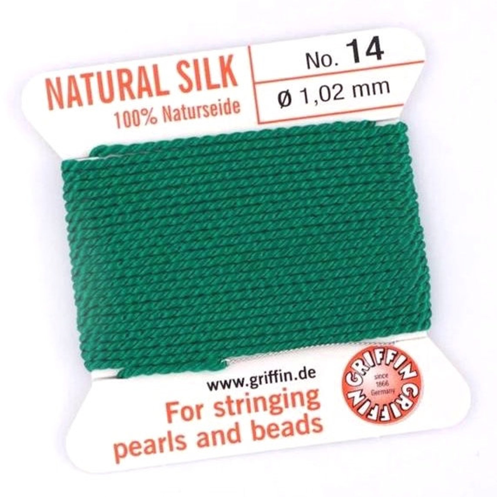 1.02mm Silk Cord Size 14 Griffin Silk Thread With Needle - Etsy