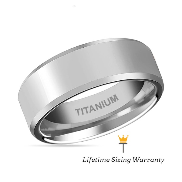 Titanium Wedding Ring Women - Etsy