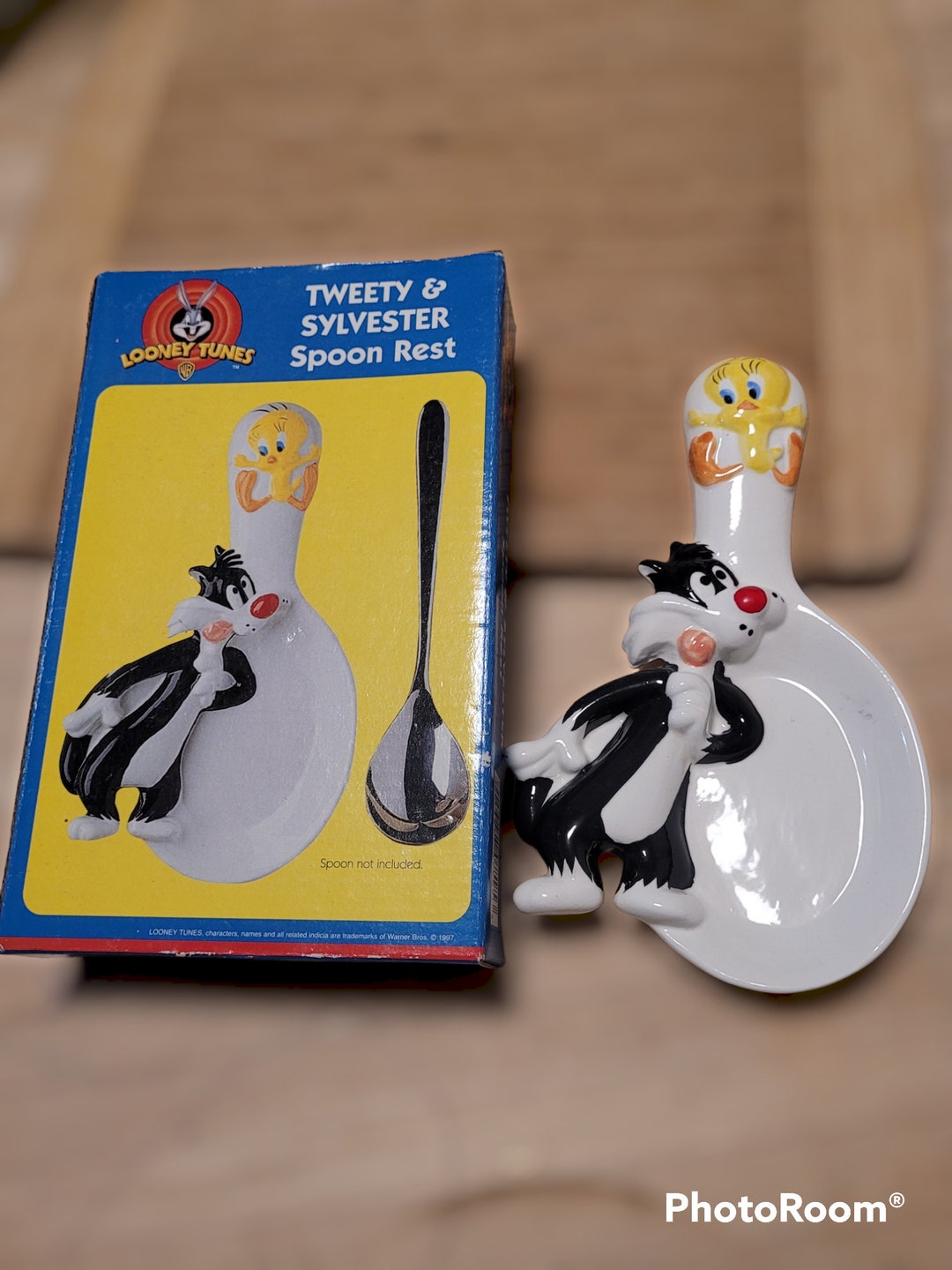 19vintage 97 Looney Tunes Tweety & Sylvester Spoon Rest spoon Not ...