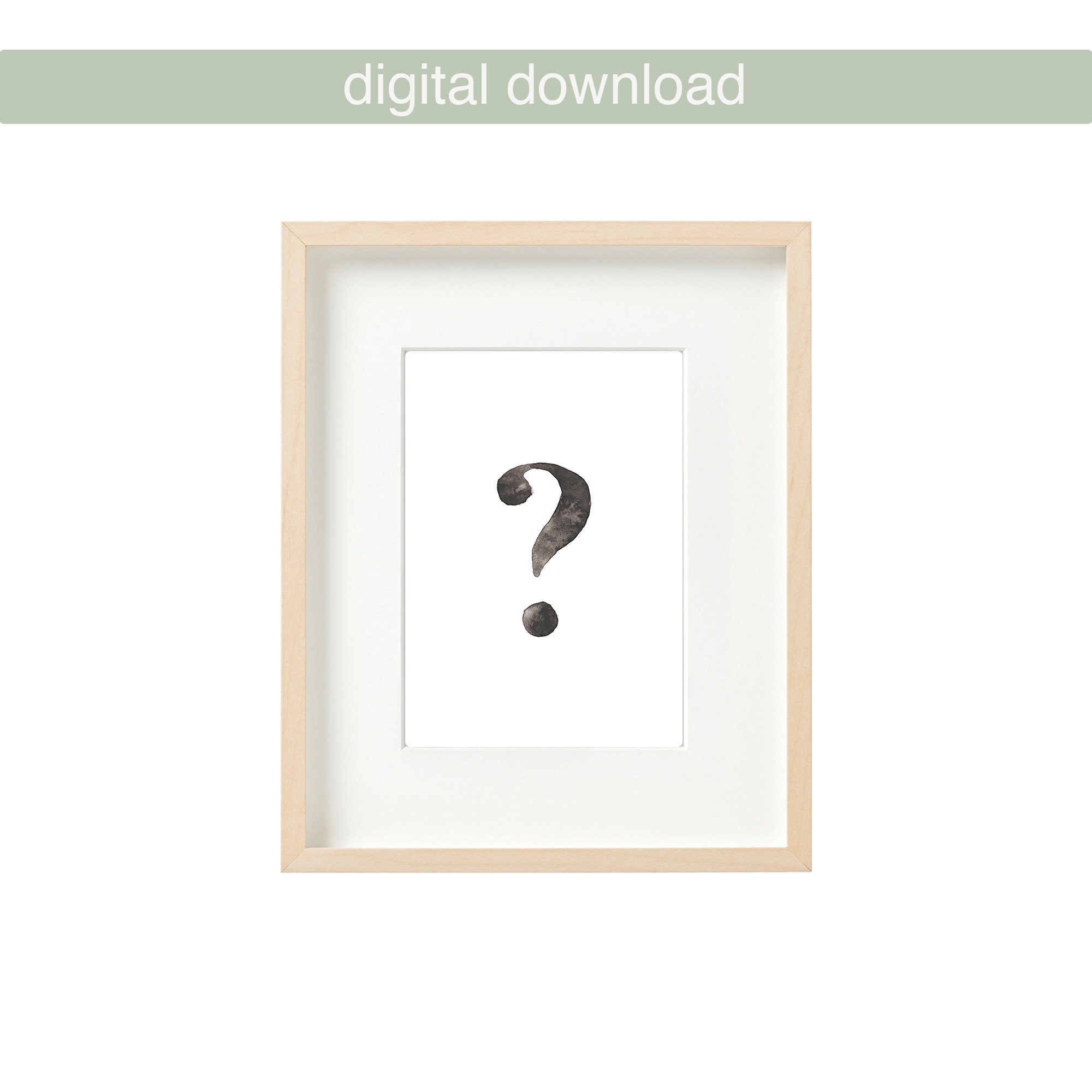 Question Mark Digital Download Digital Download Art - Etsy
