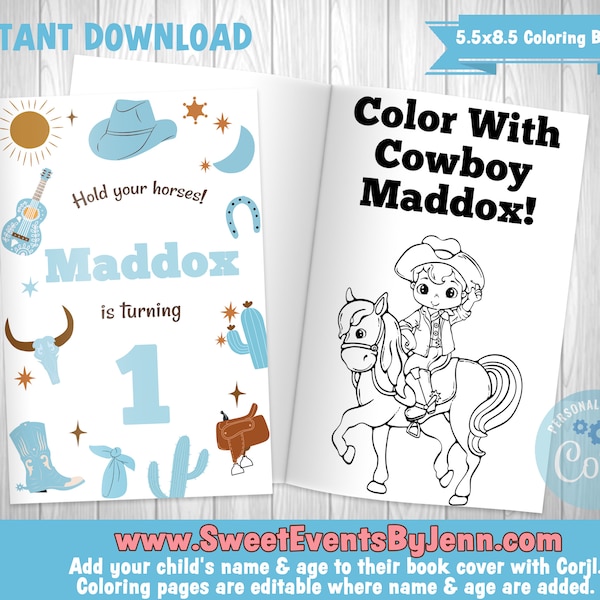 Rodeo Coloring - Etsy