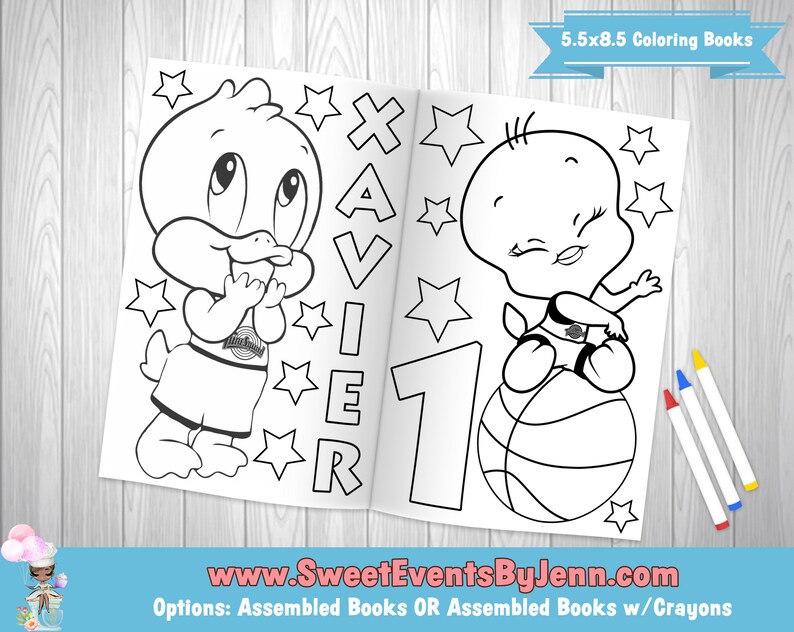 Custom Basketball Coloring Book and Crayons Boy's - Etsy