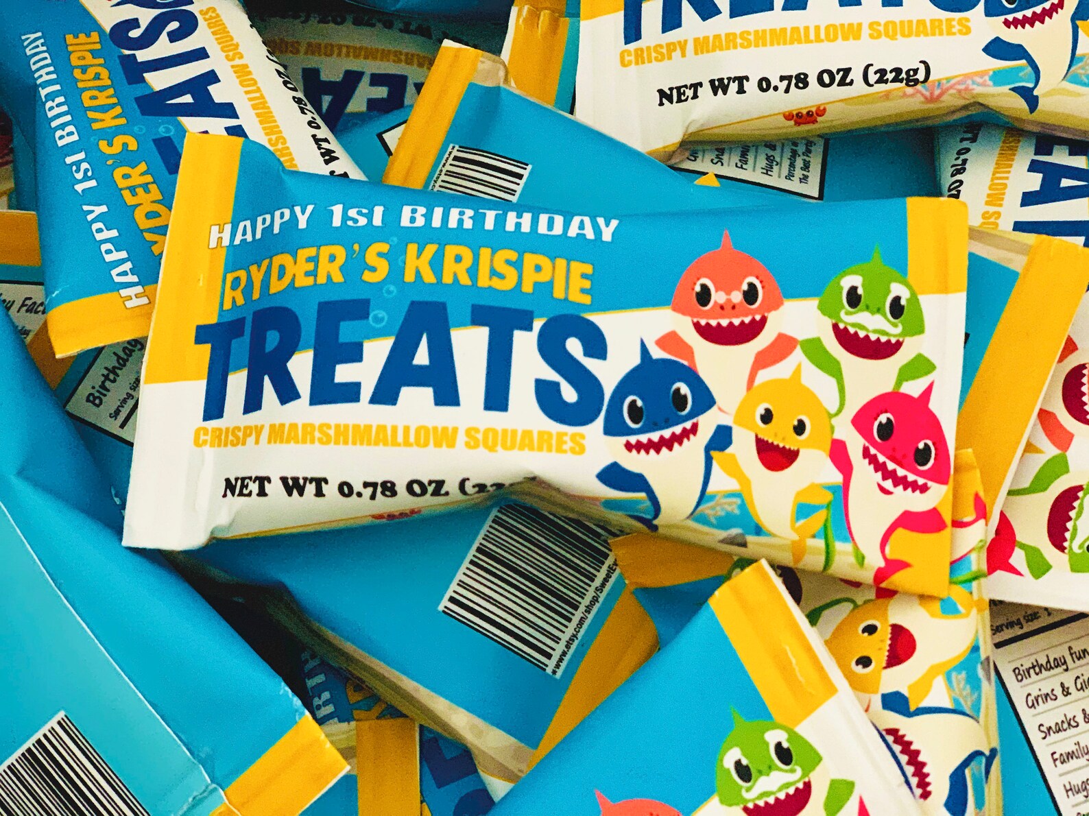 Custom Rice Krispie Treat Wrapper Get A Custom Design For Etsy