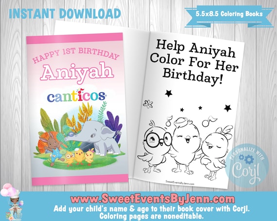 Custom Coloring Book Printable Coloring Book Instant - Etsy