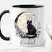 Pretty Bat Mug Personalised With Name and Initial. Cute Bat Cup, Bat ...