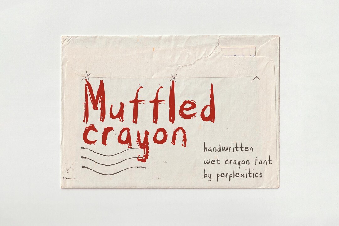 Crayon Handwritten Font Mystery Textured Font Bloody Scratch Horror ...