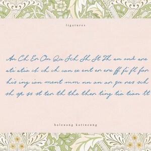 Handwritten Cursive Font Delicate Script Font for Wedding Invitation ...