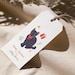10 Christmas Cat Printable Gift Tags Whimsical Cat Christmas Gift Tag ...