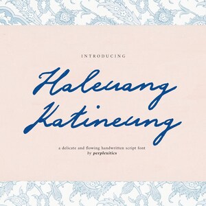 Handwritten Cursive Font Delicate Script Font for Wedding Invitation ...