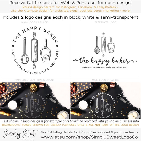 Baking Utensils Logo - Etsy