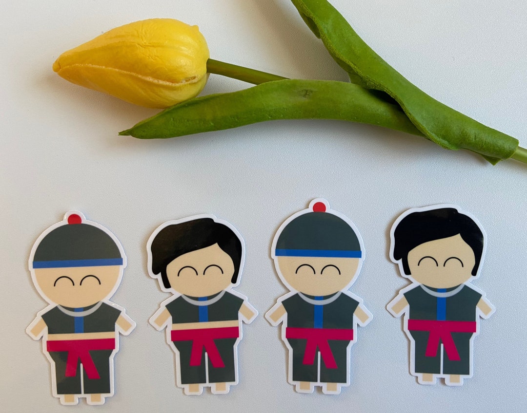 Mini Hmong Guys Sticker Set - Etsy