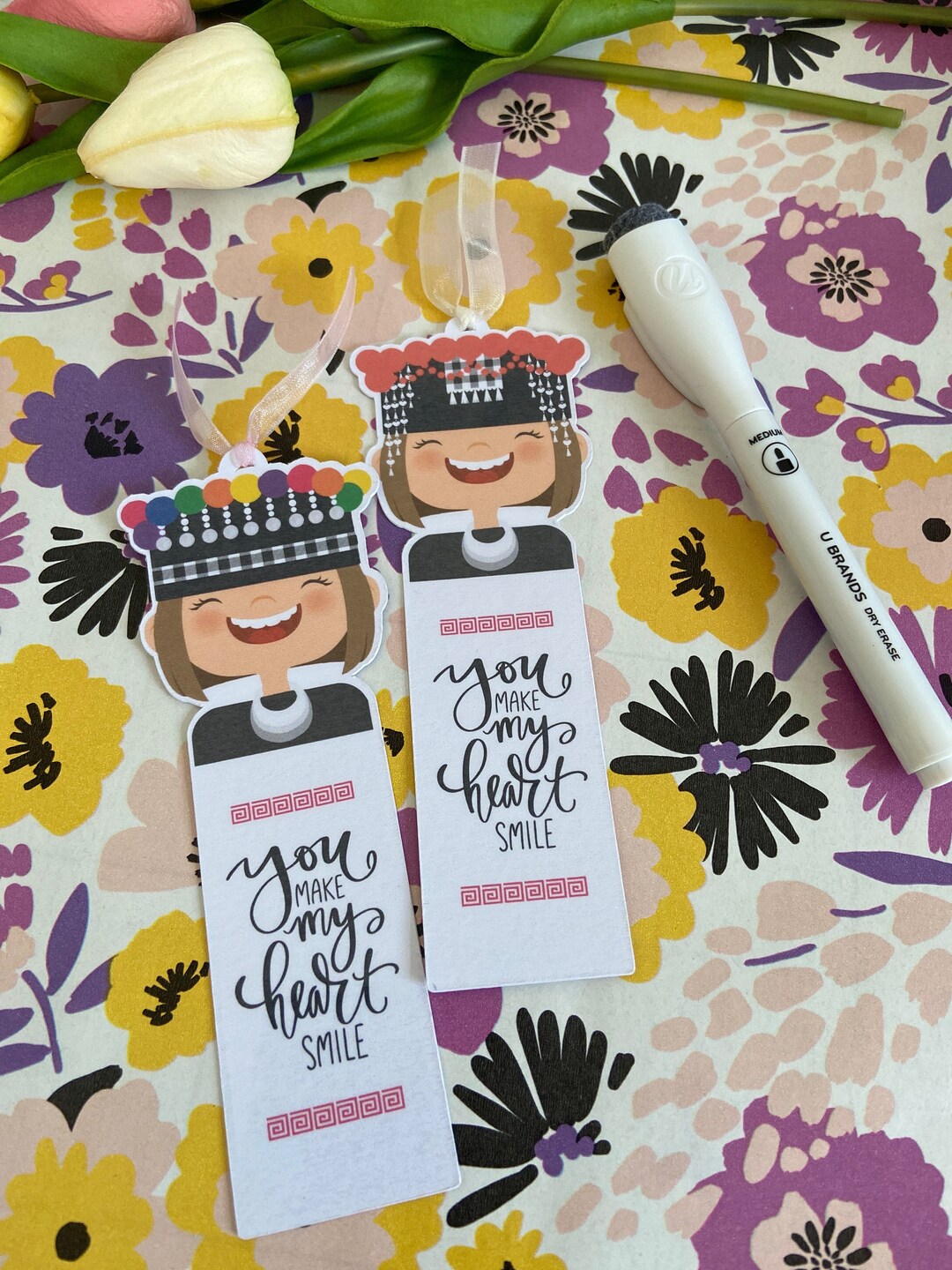 Hmong Girl Bookmark - Etsy