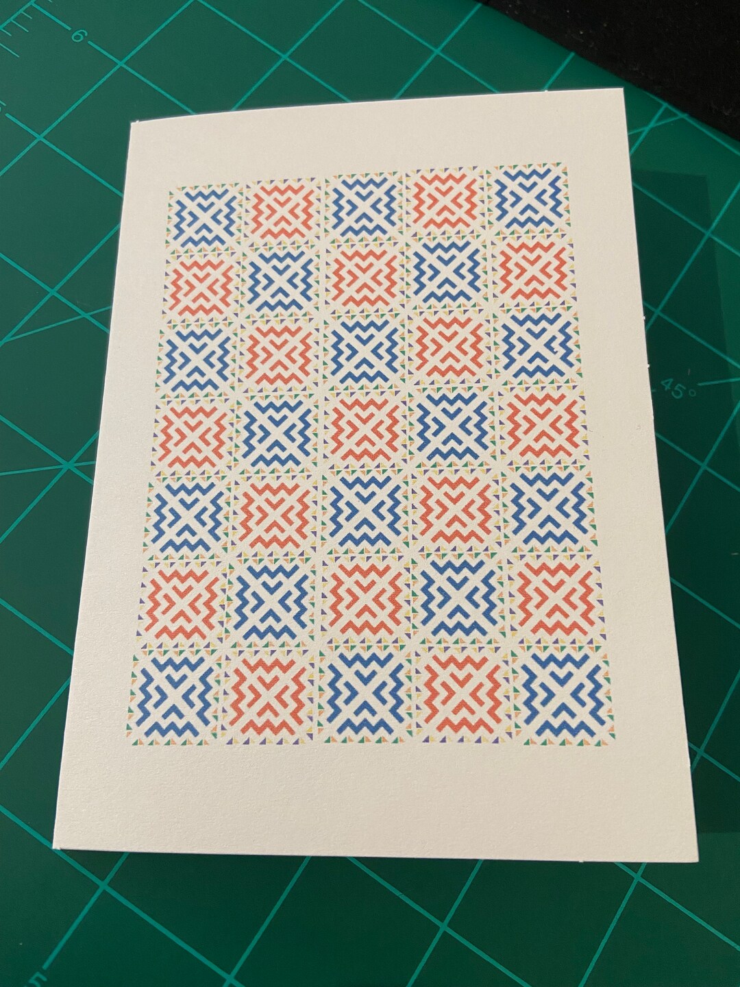 Hmong Stitch Pattern Card - Etsy