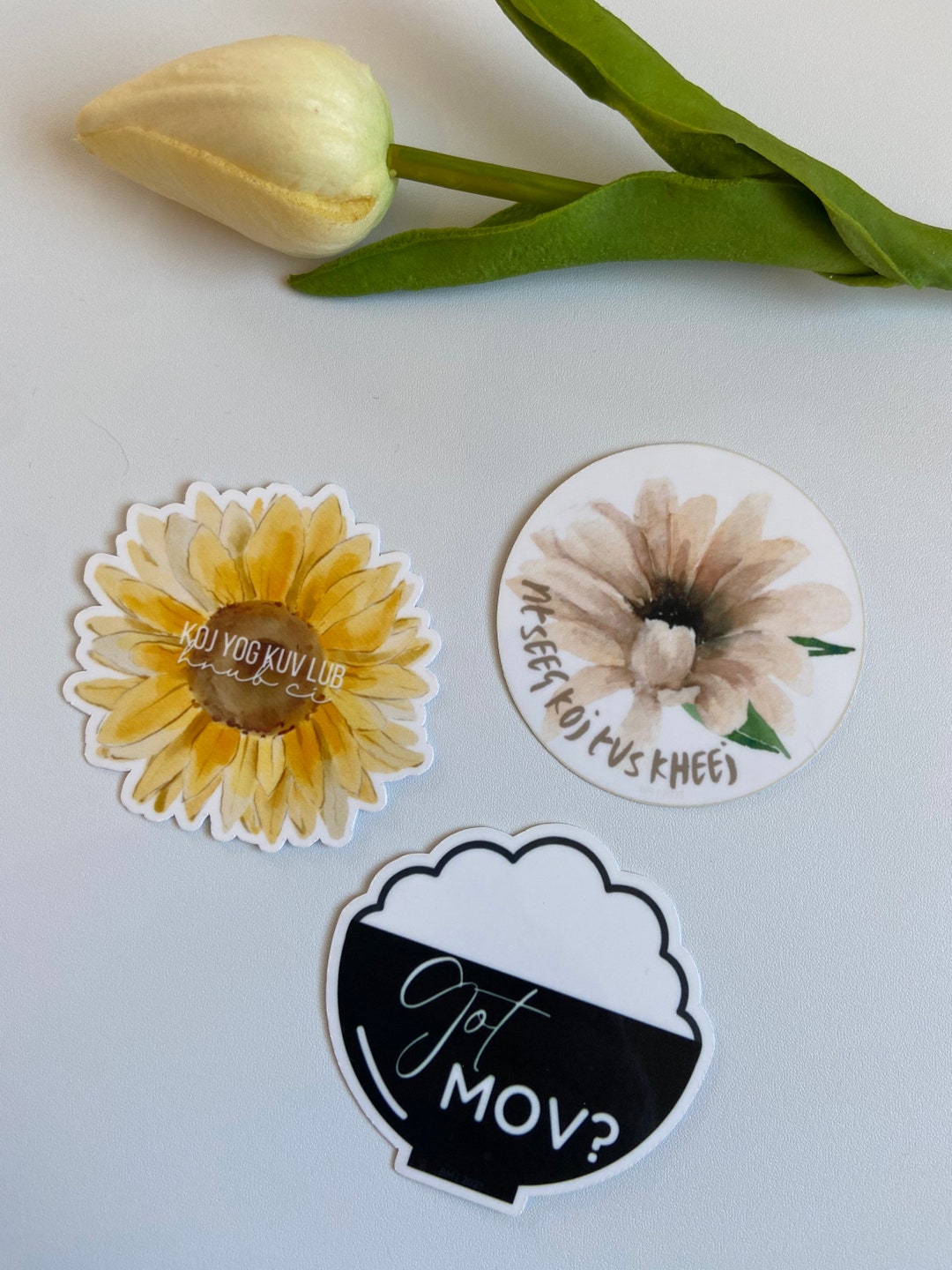 Flower & Rice Hmong Sticker Set - Etsy