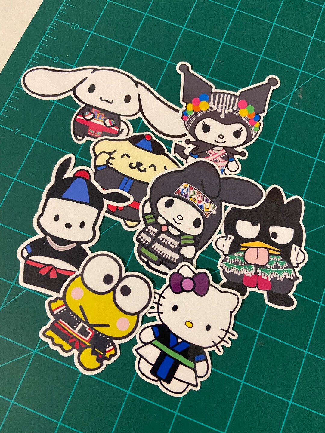 Hello Kitty and Friends Hmong Sticker Set 8pcs - Etsy