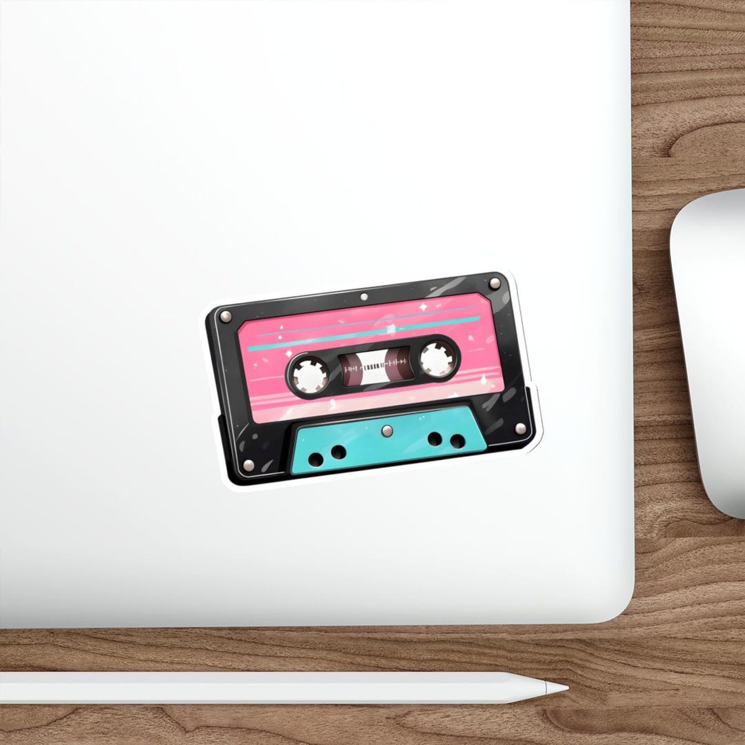 Retro Cassette Tape Stickers - 80s 90s Music Decals, Vinyl Decal ...