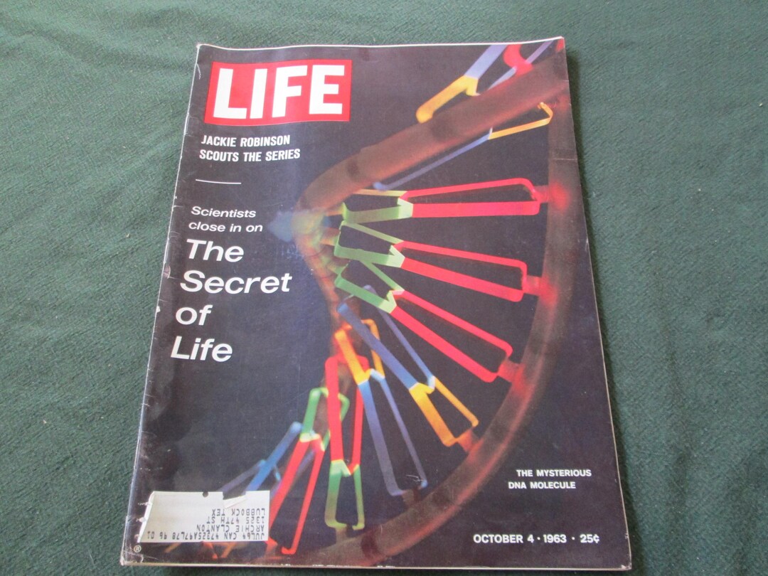 Vintage Life Magazine October 4, 1963 Scientist Close in on the Secret ...